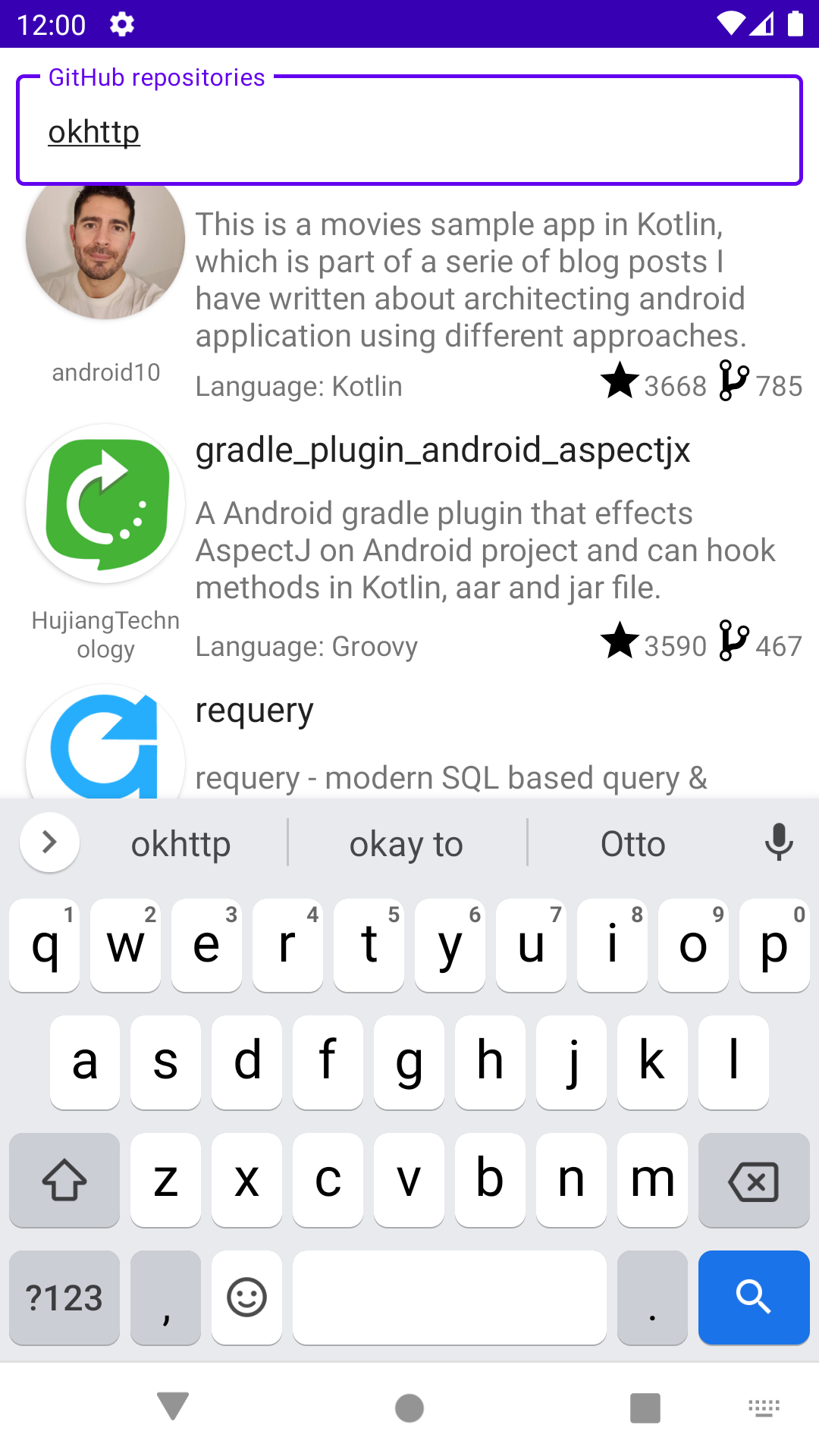 GitHub - torrescalazans/github-client-android: Android - MVVM with ...